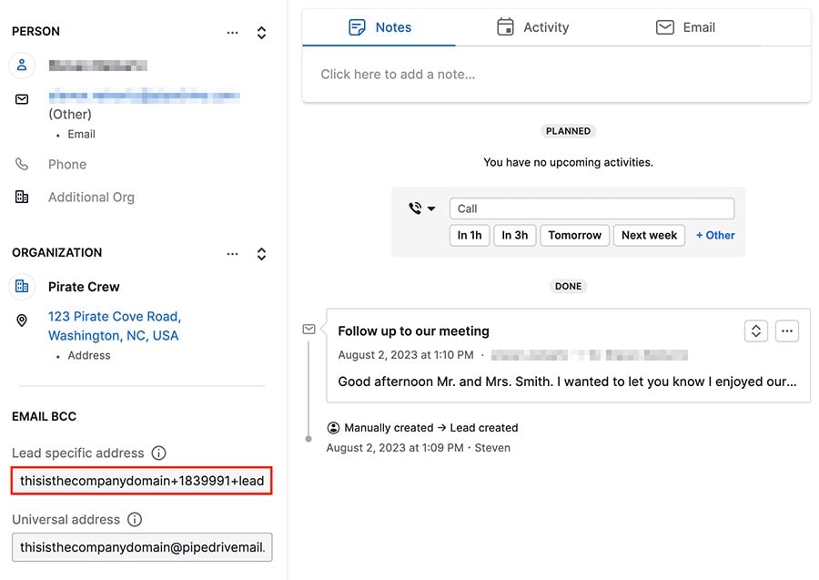 Emails in leads - Knowledge Base | Pipedrive